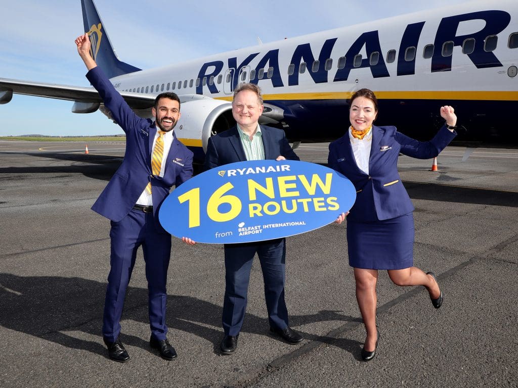 Belfast International Airport welcomes launch of new Ryanair UK base ...